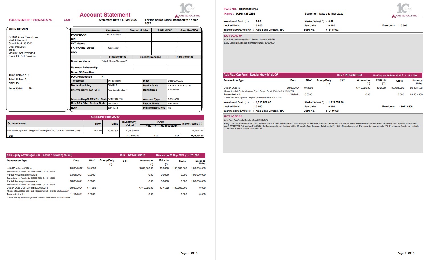 India Bank Statement Templates - BankStatements.net